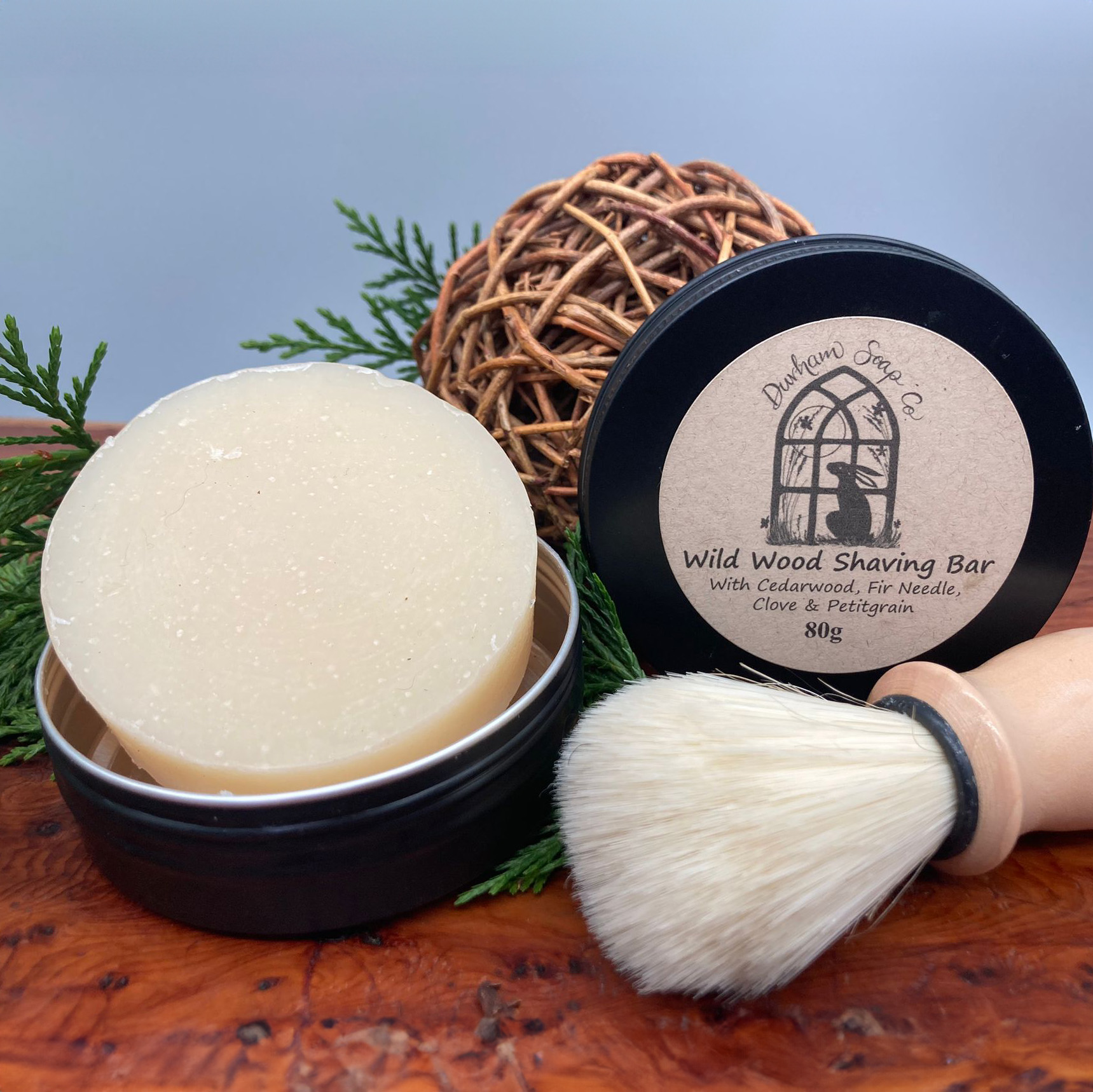 Wild Wood Shaving Bar - Durham Soap Company