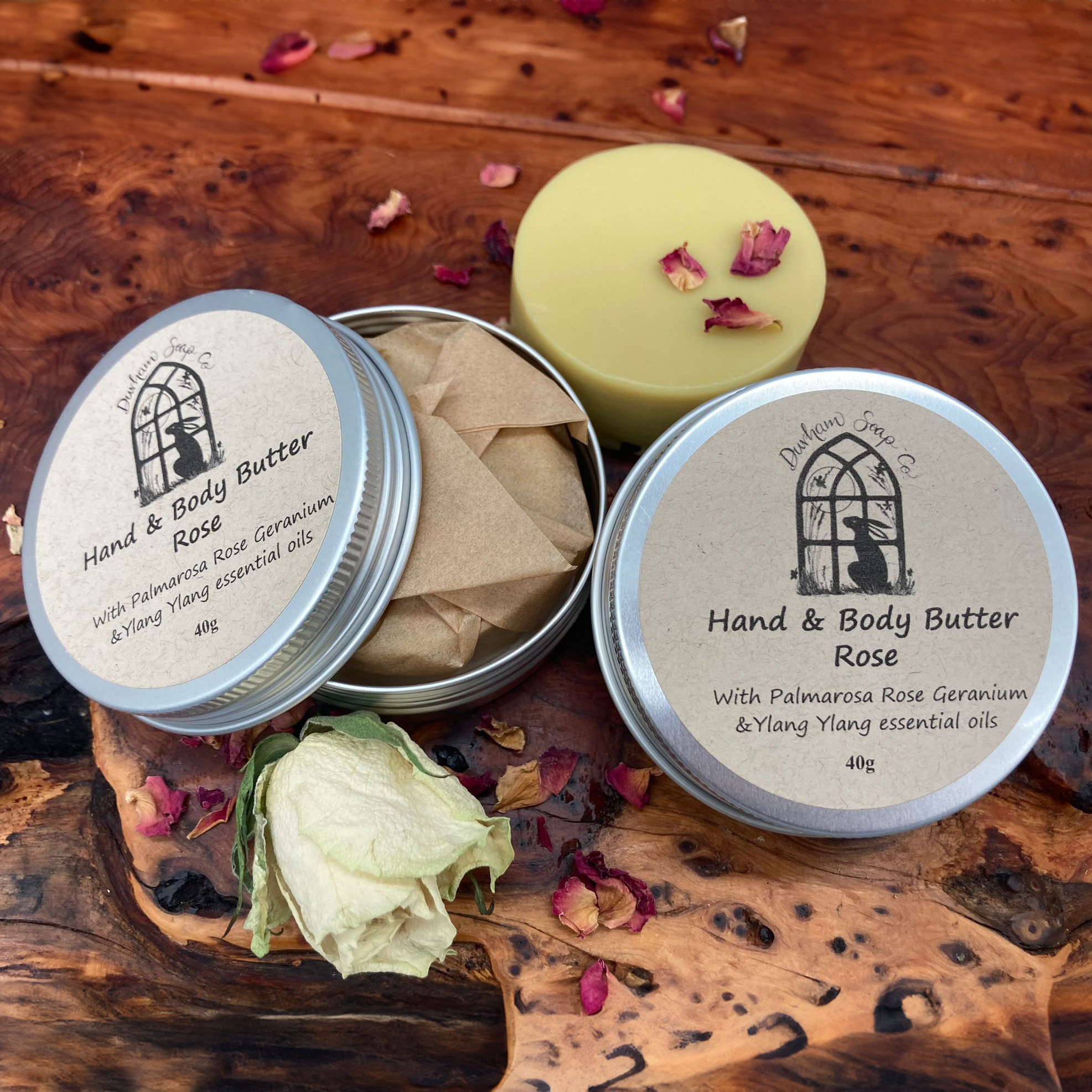 Hand and Body Butter - Rose - Durham Soap Company